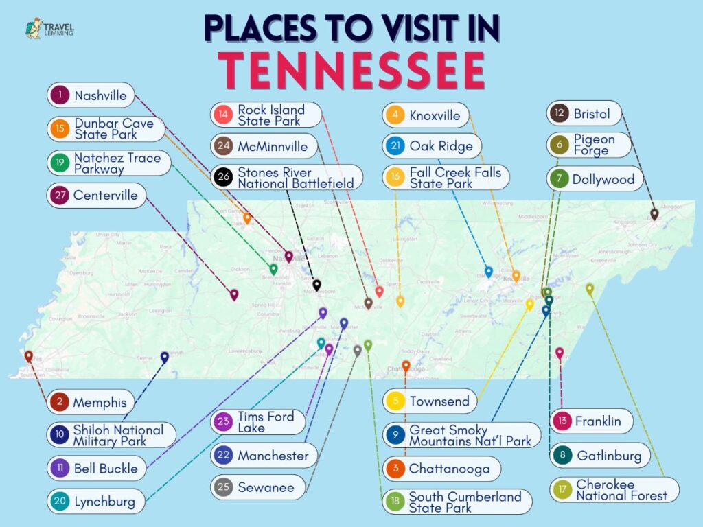 27 Best Places to Visit in Tennessee (By a Local)